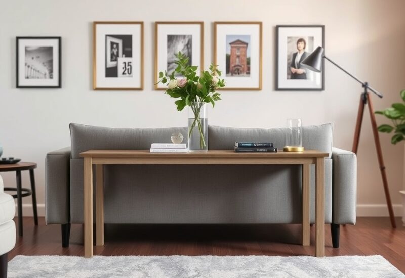 Console Table Behind Couch: Styling Tips and Design Ideas